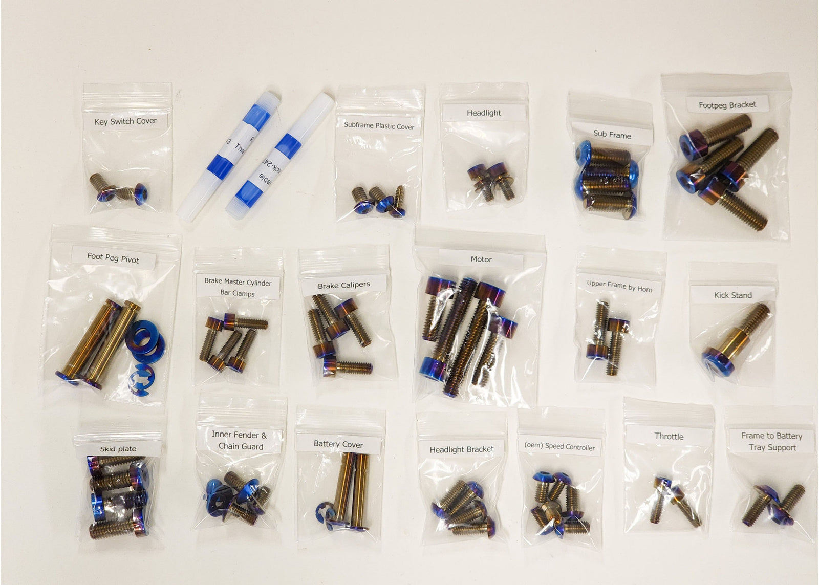 Warp 9 Titanium Titanium Chassis Bolt Kit